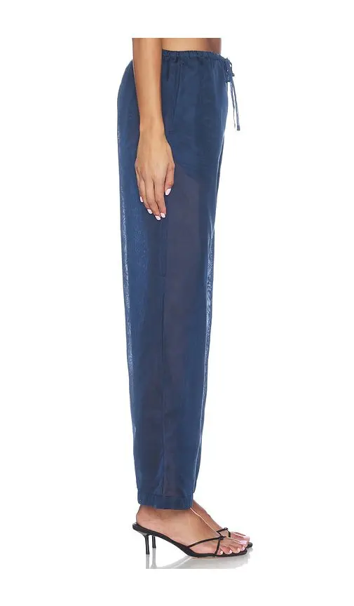Renggli Organza Pant In Navy - Midnight