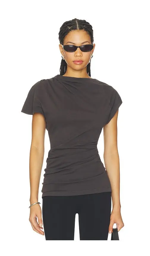 AGOLDE Beckly Tee In Brown