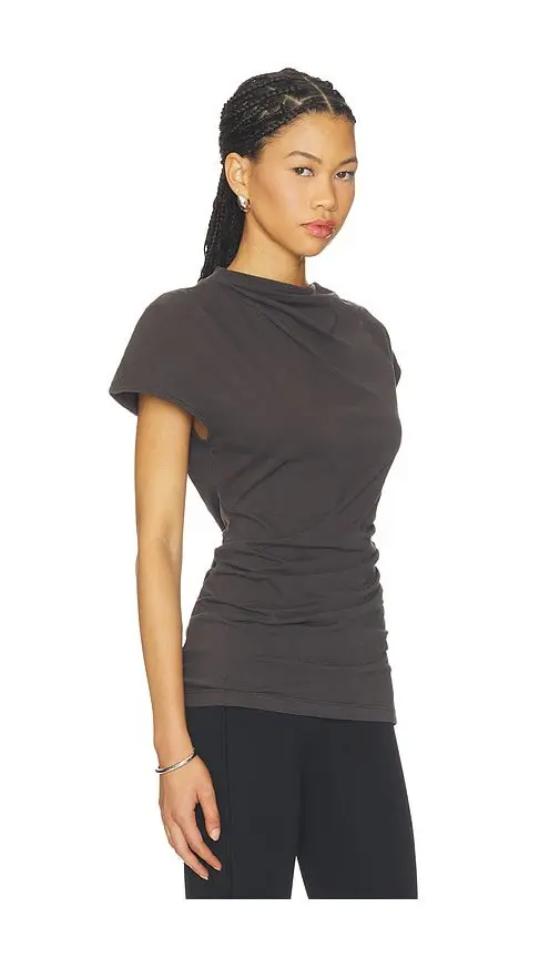 AGOLDE Beckly Tee In Brown