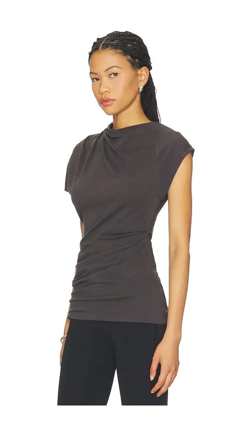 AGOLDE Beckly Tee In Brown