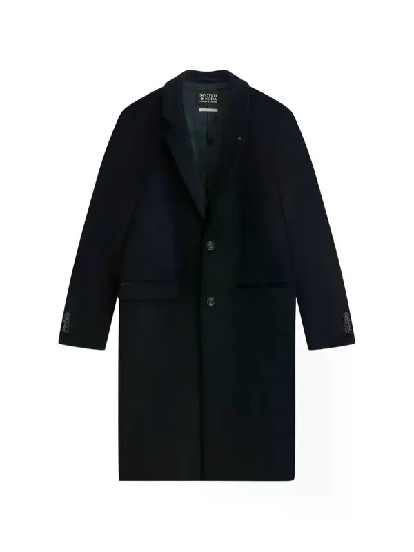 Scotch & Soda Single-breasted Notched-lapels Coat