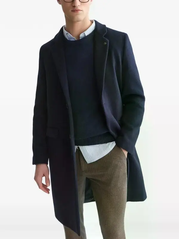 Scotch & Soda Single-breasted Notched-lapels Coat