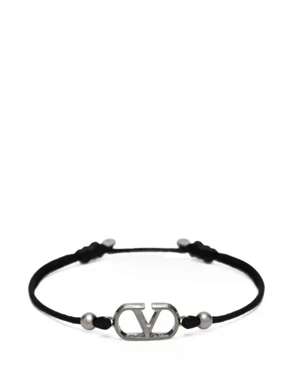 Valentino Garavani Vlogo Signature Cord Bracelet - Silver