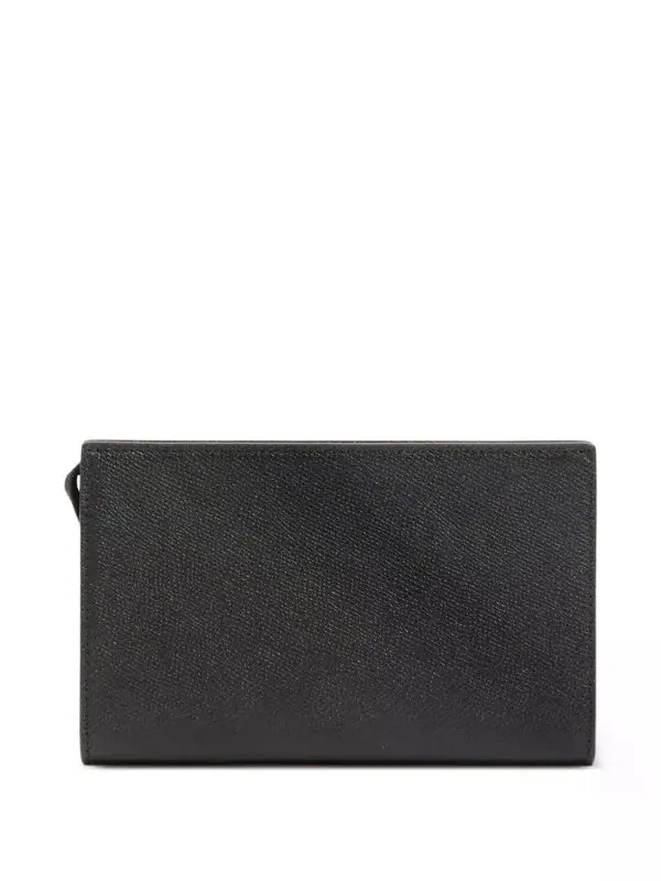 Valentino Garavani Vlogo Signature Leather Clutch Bag