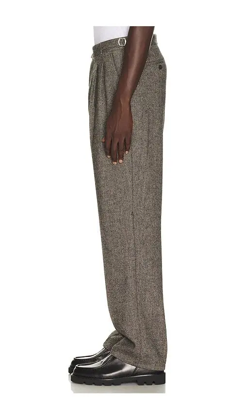 PERCIVAL Wilde Birdseye Pleated Trousers