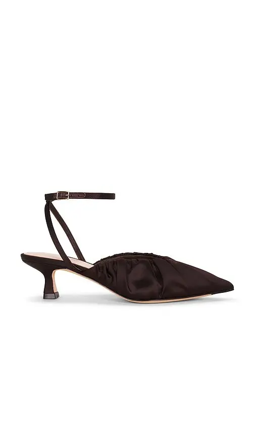 LOEFFLER RANDALL Rio Kitten Heel - Chocolate