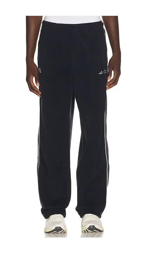 LES DEUX Fleece Track Pants In Navy