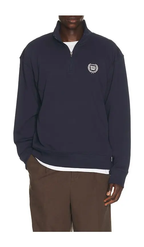 Wilson Playstate Half Zip Sweatshirt In Navy
