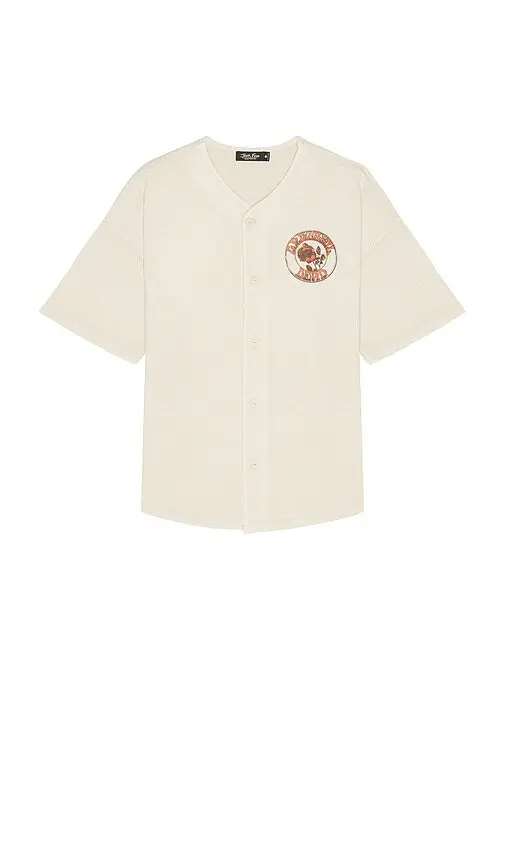 Junk Food Grateful Dead Rose Baseball Jersey In White
