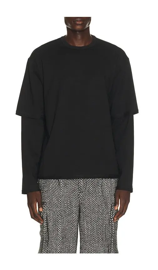 KROST Double Layer Long Sleeve Tee - Black