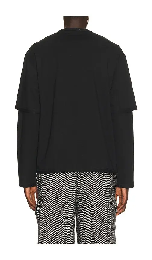 KROST Double Layer Long Sleeve Tee - Black