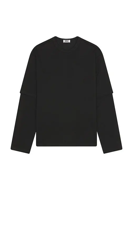 KROST Double Layer Long Sleeve Tee - Black