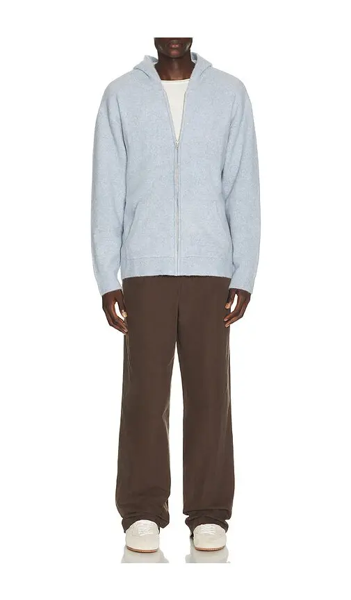 KROST Alpaca Zip Hoodie In Blue