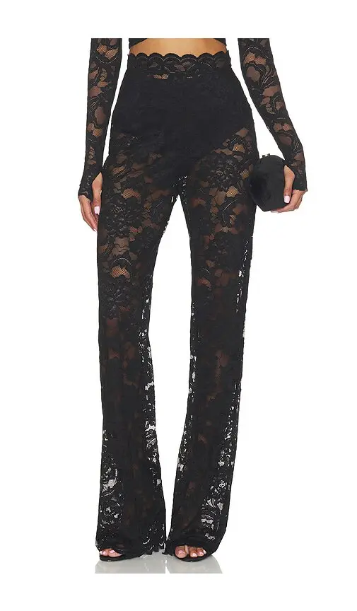NOOKIE Delphine Lace Pant - Black