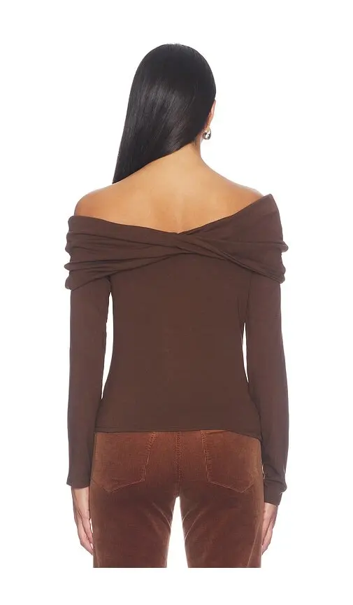 Paige Aaliyah Top In Brown - Hickory