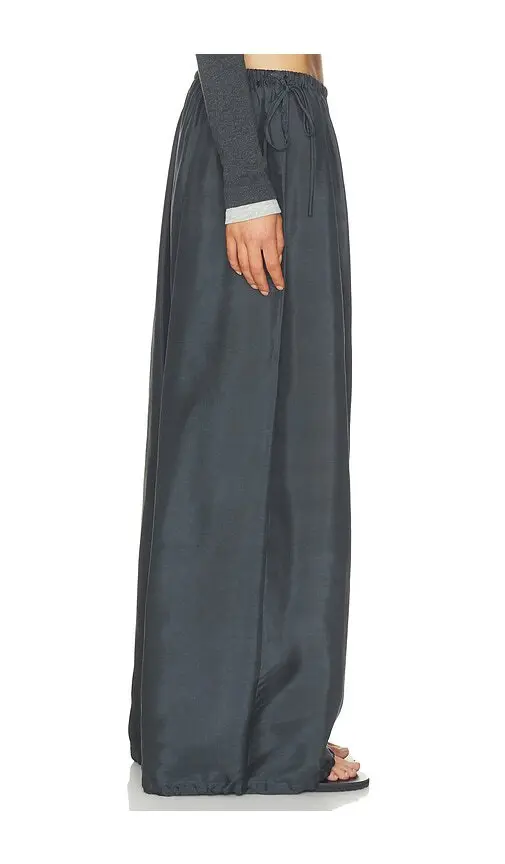 ST. AGNI Silk Adjustable Balloon Pants In Black