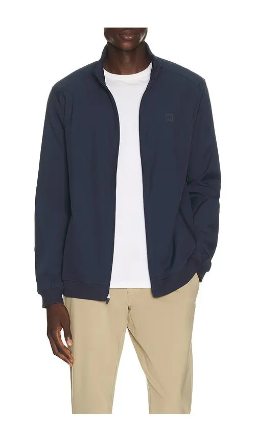 Travis Mathew Otc 2.0 Full Zip Jacket In Blue