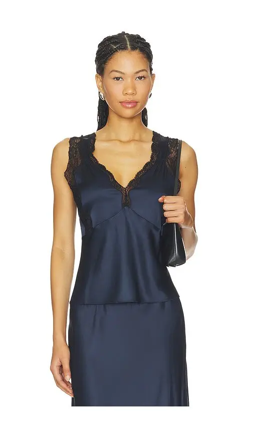 Paige Marin Top - Navy