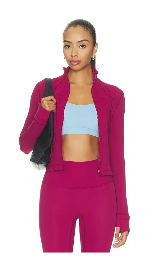 Lululemon Define Cropped Jacket Nulu In Red
