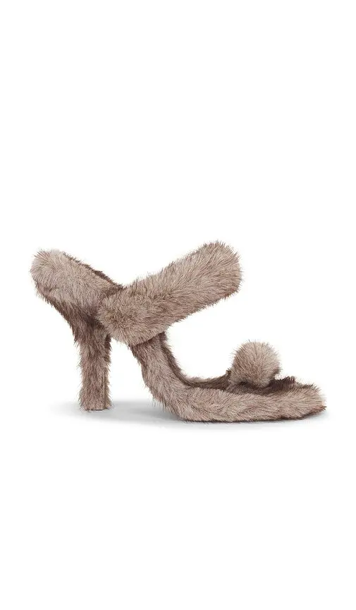 Alexander Wang Paloma 105mm Faux Fur Toe Ring Sandal