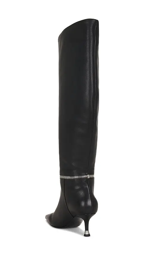 Alexander Wang Akilia Zip Slouch Leather Boot