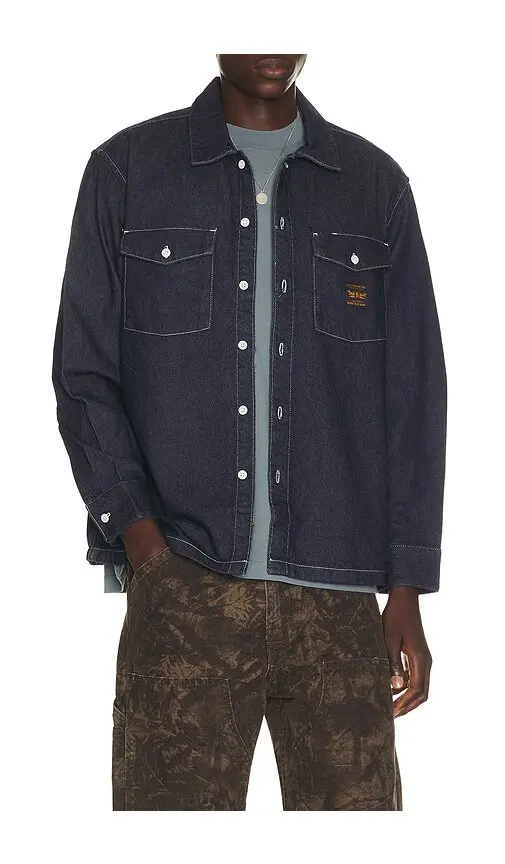 LEVI'S Worker Long Sleeve Shirt In Blue