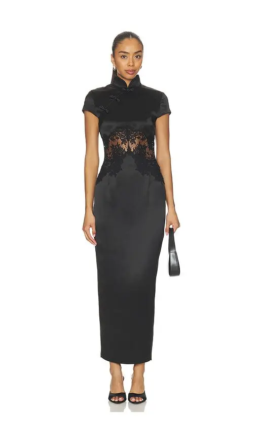 SAU LEE Charlize Satin Dress