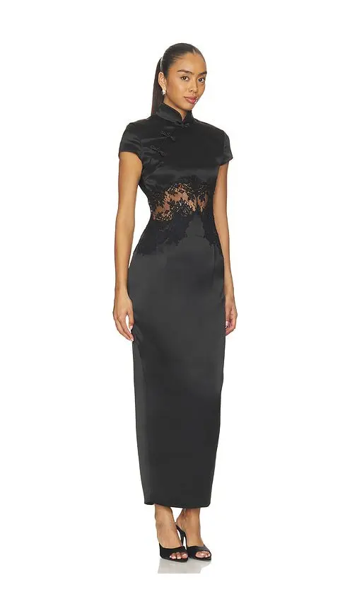 SAU LEE Charlize Satin Dress