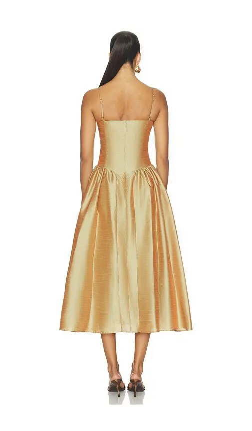 SISTER NY Lou Lou Dress In Metallic Gold