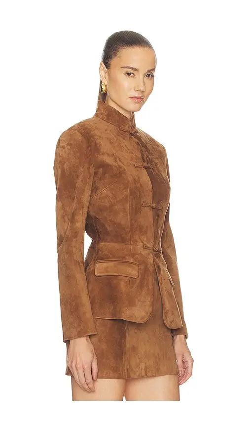SAU LEE Alba Suede Tang Jacket