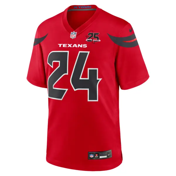 Nike Derek Stingley Jr. Houston Texans 25th Season Nfl Game Jersey - Red