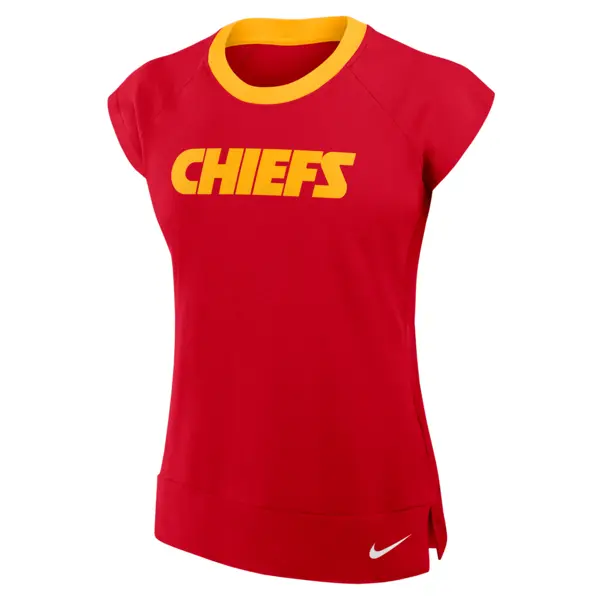 Nike Kansas City Chiefs Forward Progress Dri-fit Nfl Mid-sleeve T-shirt - Red