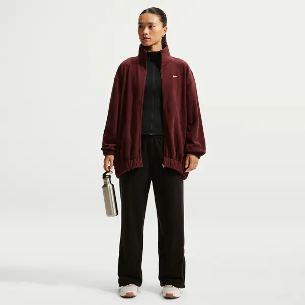 Nike One Therma-fit Oversized Full-zip Jacket - Purple
