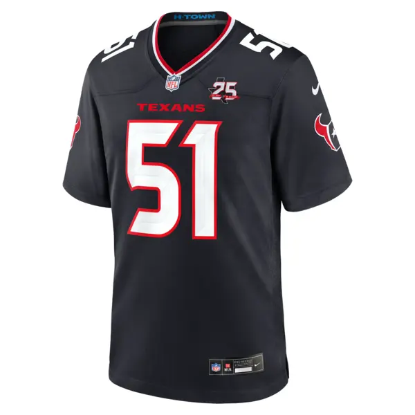 Nike Will Anderson Jr. Houston Texans 25th Season Nfl Game Jersey - Blue