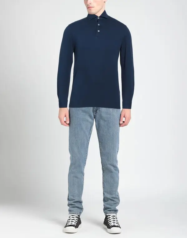 FILIPPO DE LAURENTIIS Polo Shirt Size Cotton - Navy