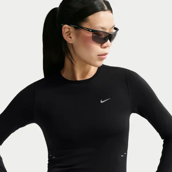 Nike Swift Dri-fit Seamless Long-sleeve Running Top - Black