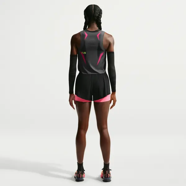 Nike Aeroswift Dri-fit Adv Cropped Running Tank Top - Grey