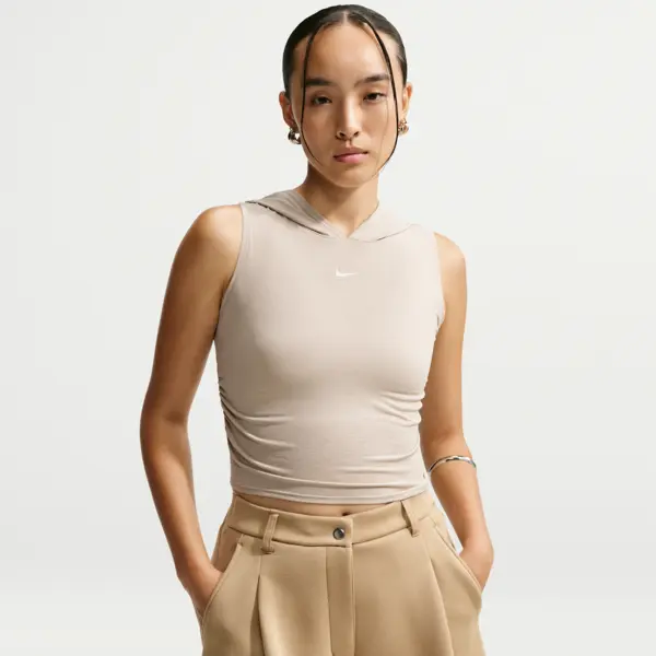 Nike Sportswear Slim Hooded Tank Top - Brown