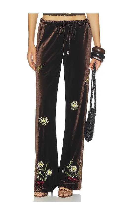 SIEDRES Manoce Pant In Chocolate
