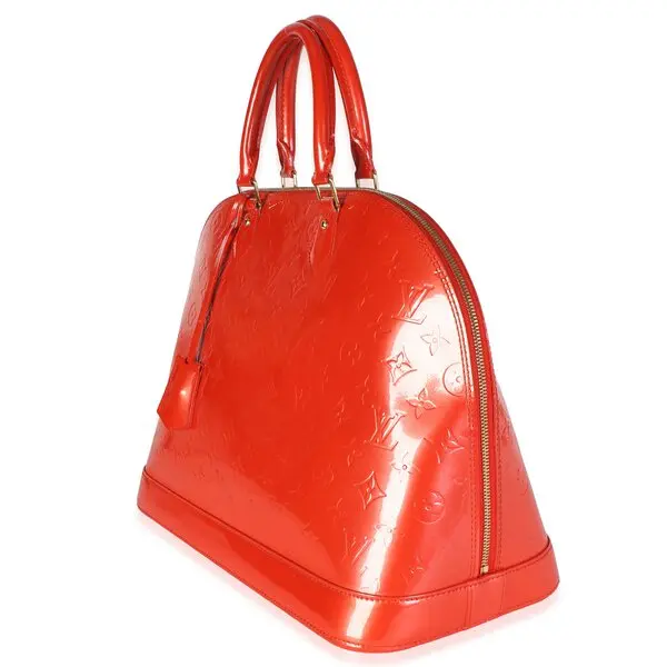 LOUIS VUITTON Sunset Monogram Vernis Alma Gm - Orange
