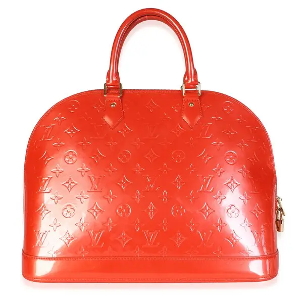 LOUIS VUITTON Sunset Monogram Vernis Alma Gm - Orange