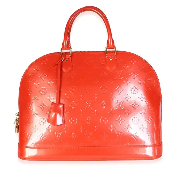 LOUIS VUITTON Sunset Monogram Vernis Alma Gm - Orange