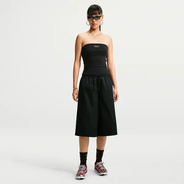 Nike Sportswear Oversized Mid-rise Parachute Shorts - Black