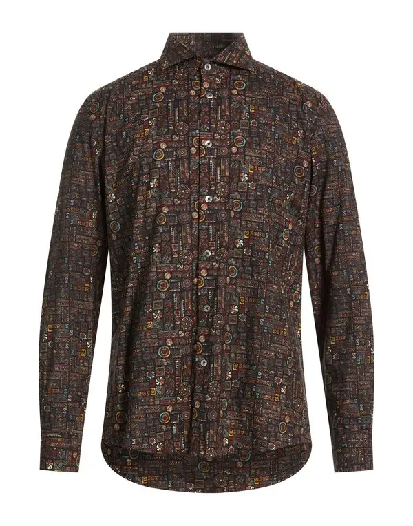 DANIELE ALESSANDRINI Shirt Size Cotton, Elastane