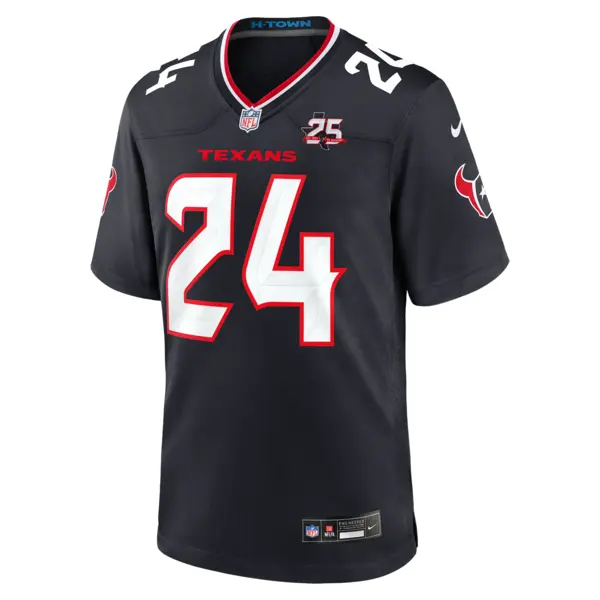 Nike Derek Stingley Jr. Houston Texans 25th Season Nfl Game Jersey - Blue
