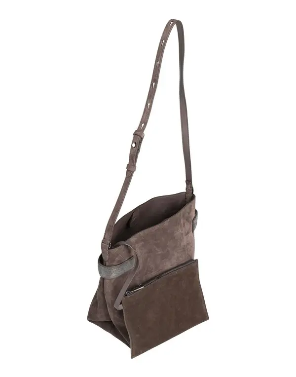 Brunello Cucinelli Shoulder Bag Dark Leather