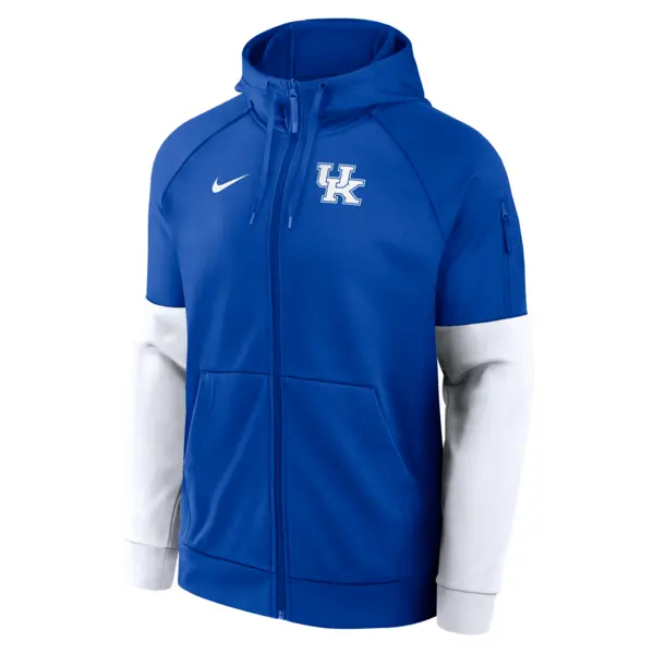 Nike Kentucky Primetime Therma-fit College Full-zip Hoodie - Blue