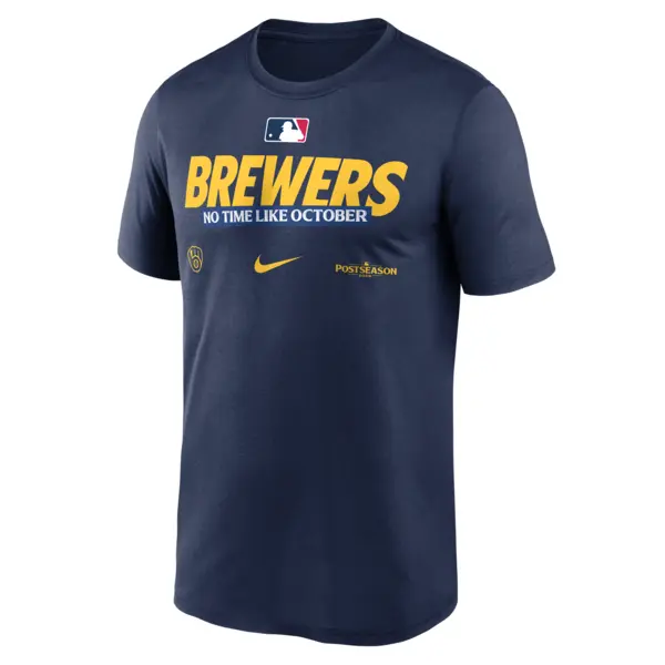 Nike Milwaukee Brewers 2026 Postseason Authentic Collection Legend Dri-fit Mlb T-shirt - Blue