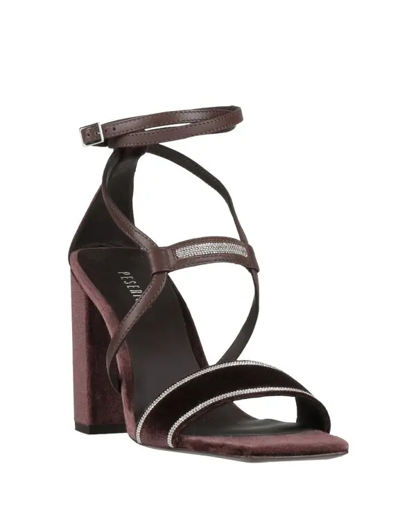 Peserico Sandals Size Textile Fibers