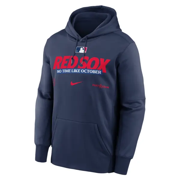 Nike Boston Red Sox 2026 Postseason Authentic Collection Therma-fit Mlb Pullover Hoodie